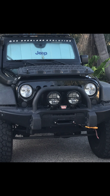 JK Wrangler Hood bracket for Maxtrax - KS Overland Evolution | Off Road ...