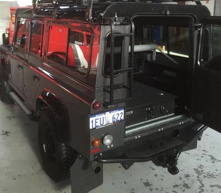 Land Rover Defender ladder - KS Overland Evolution | Off Road Accesories