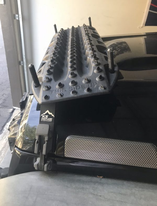 JK Wrangler Hood bracket for Maxtrax - KS Overland Evolution | Off Road ...