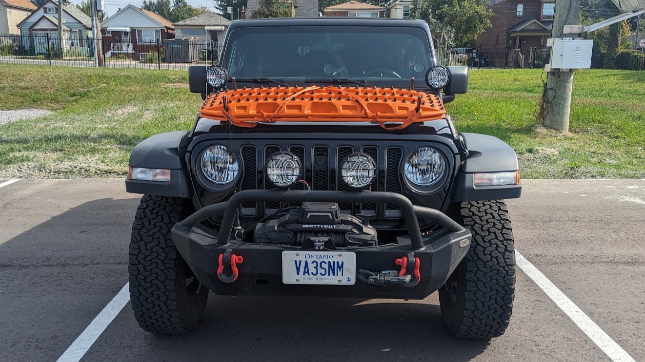 JL Wrangler Hood bracket for Maxtrax - KS Overland Evolution | Off Road ...